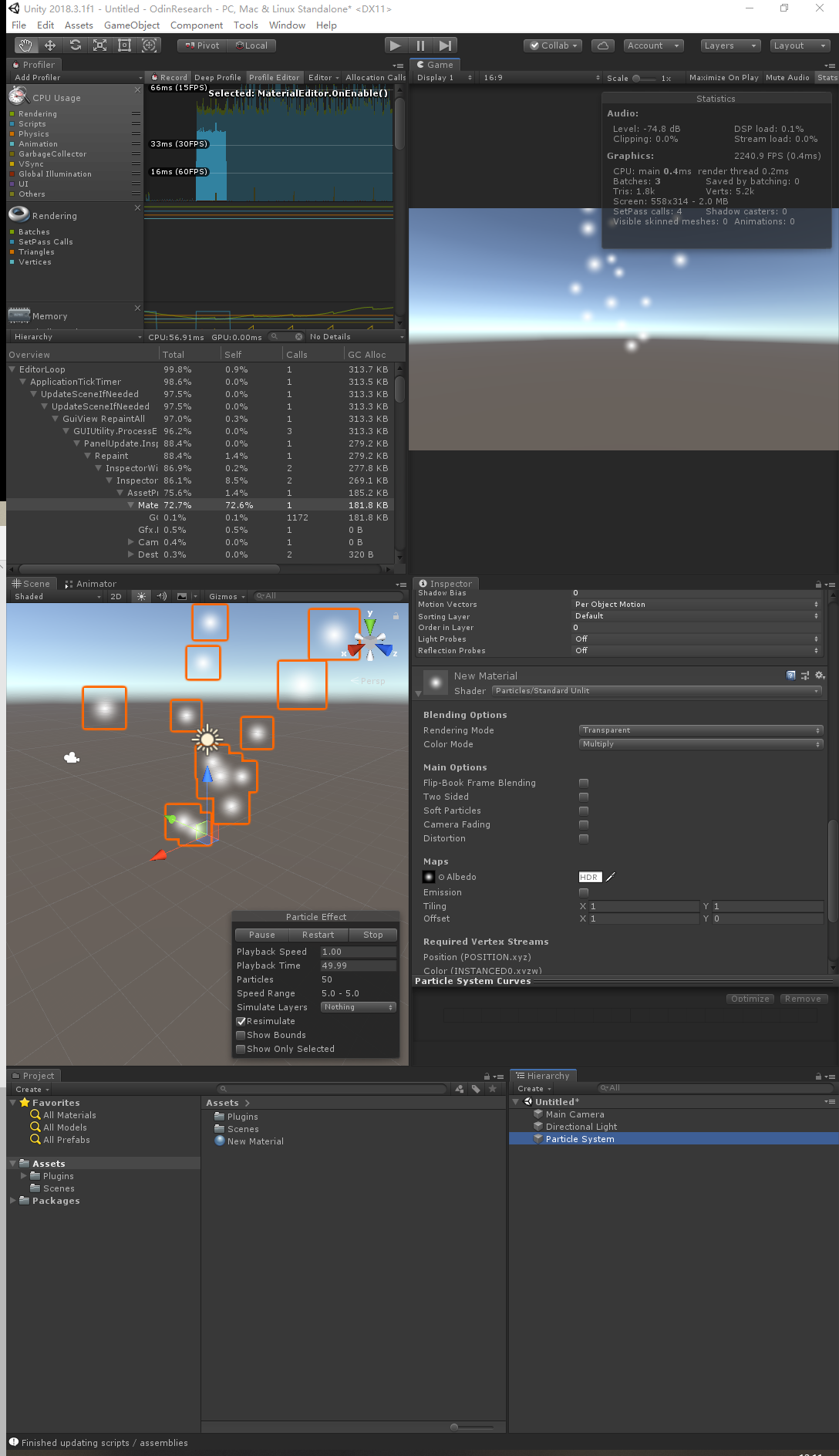 [Odin Inspector & Serializer] Lower FPS When MaterialEditor.OnEnabel - Community Showcases ...