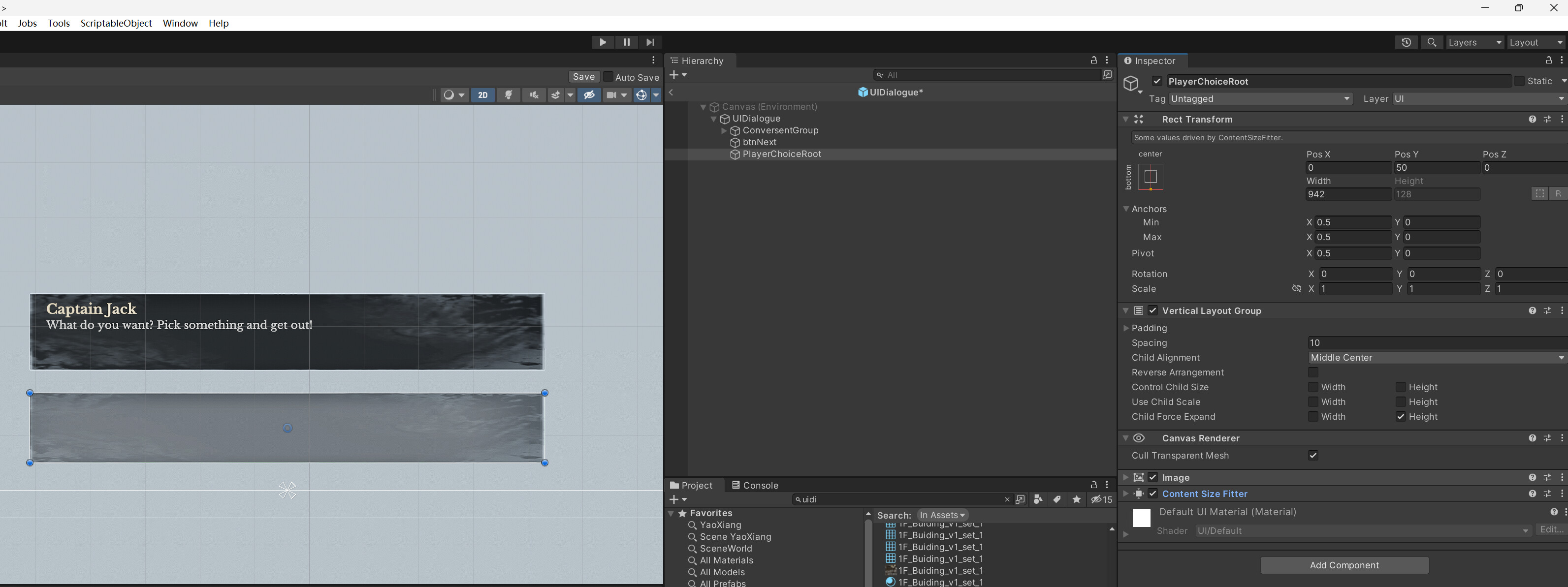 How to make UI change position depend on other UI element without making it as the child - Unity ...