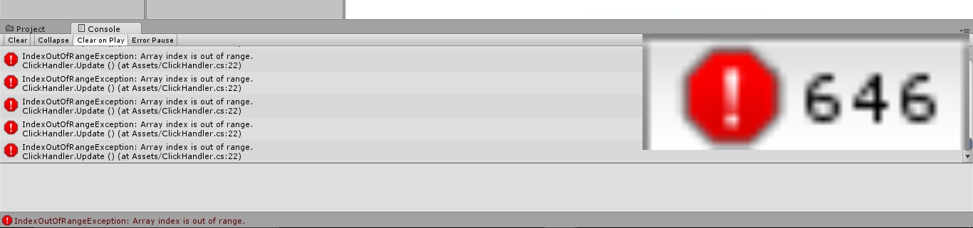 Unity C Indexoutofrangeexception Questions And Answers Unity Discussions