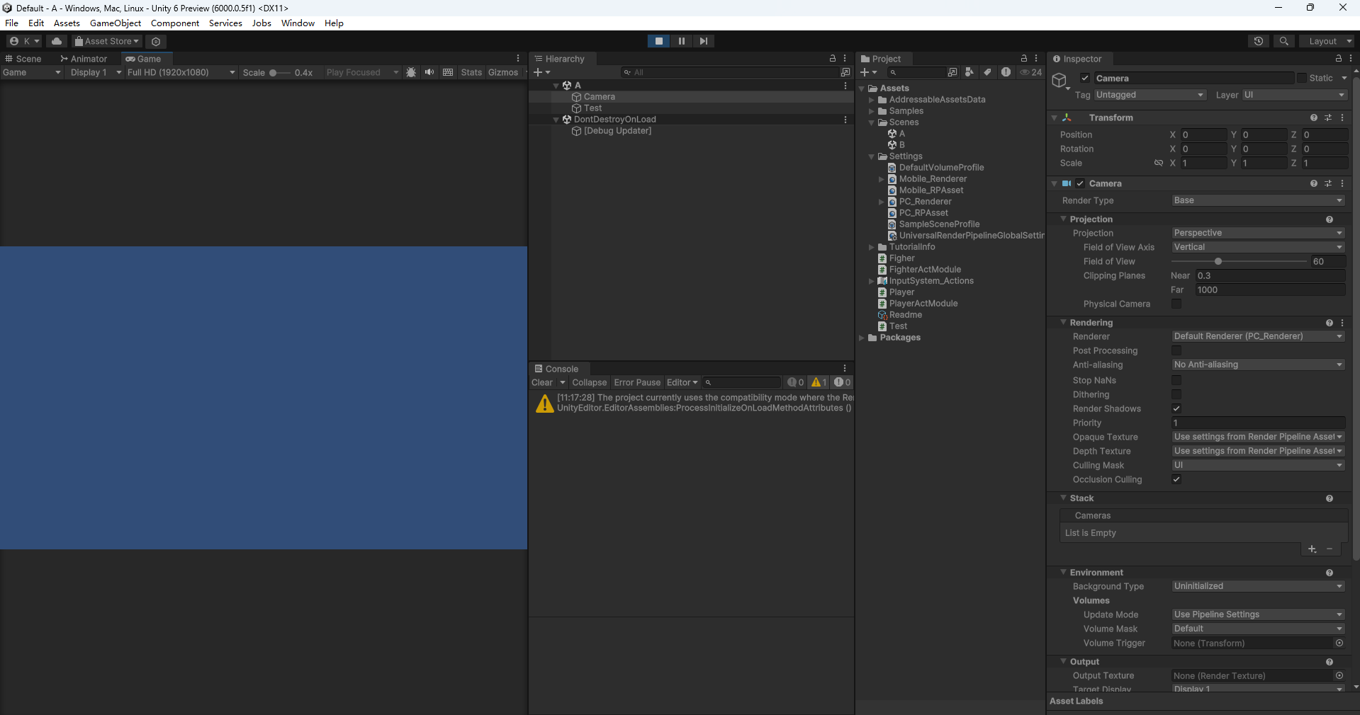 The camera for new scenes does not render - Unity Engine - Unity Discussions