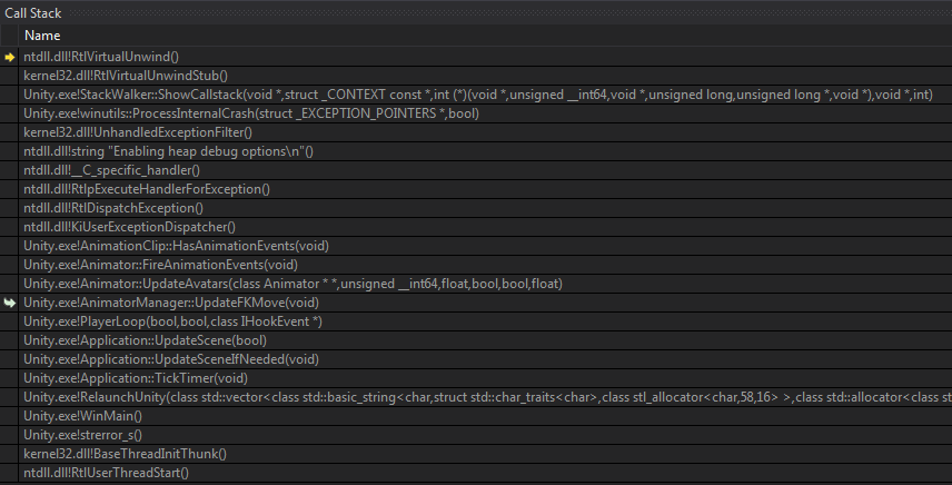 Assetbundle With Animator Crash Unity Unity Engine Unity Discussions 9602