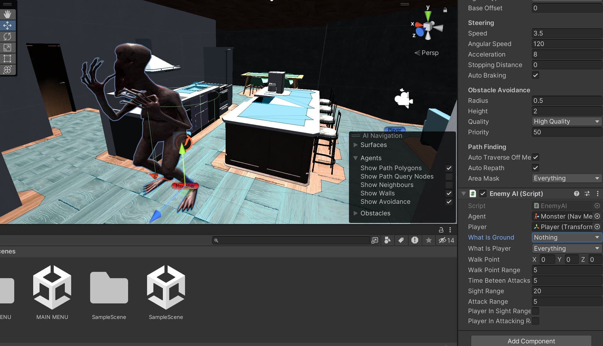 AI is not moving, but is tracking my player as intended - Questions ...