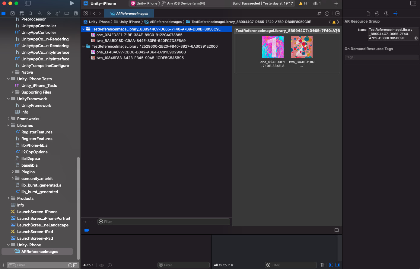 AR Reference Library not present in xcode project - Unity Engine - Unity Discussions