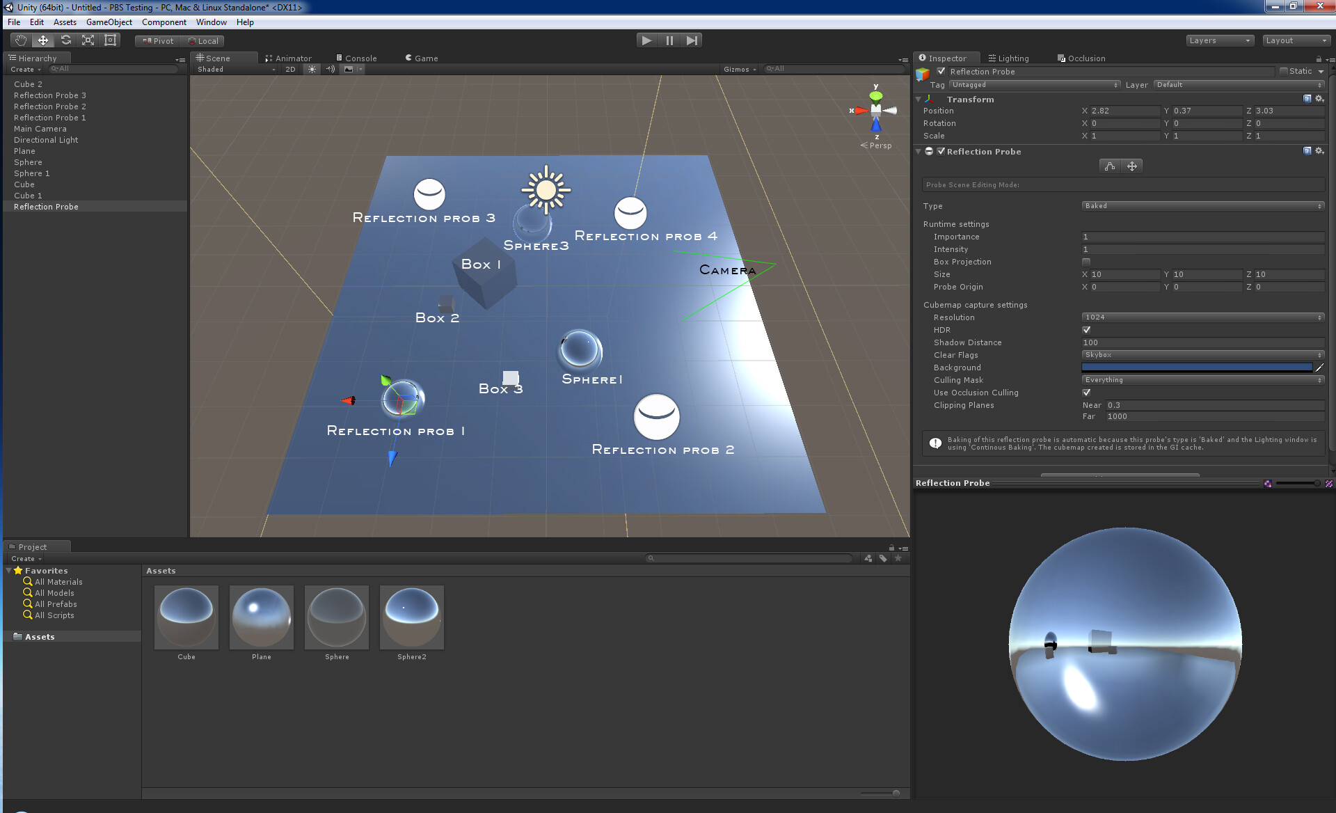 How Reflection probes work: Problem - How to get an object's "true ...