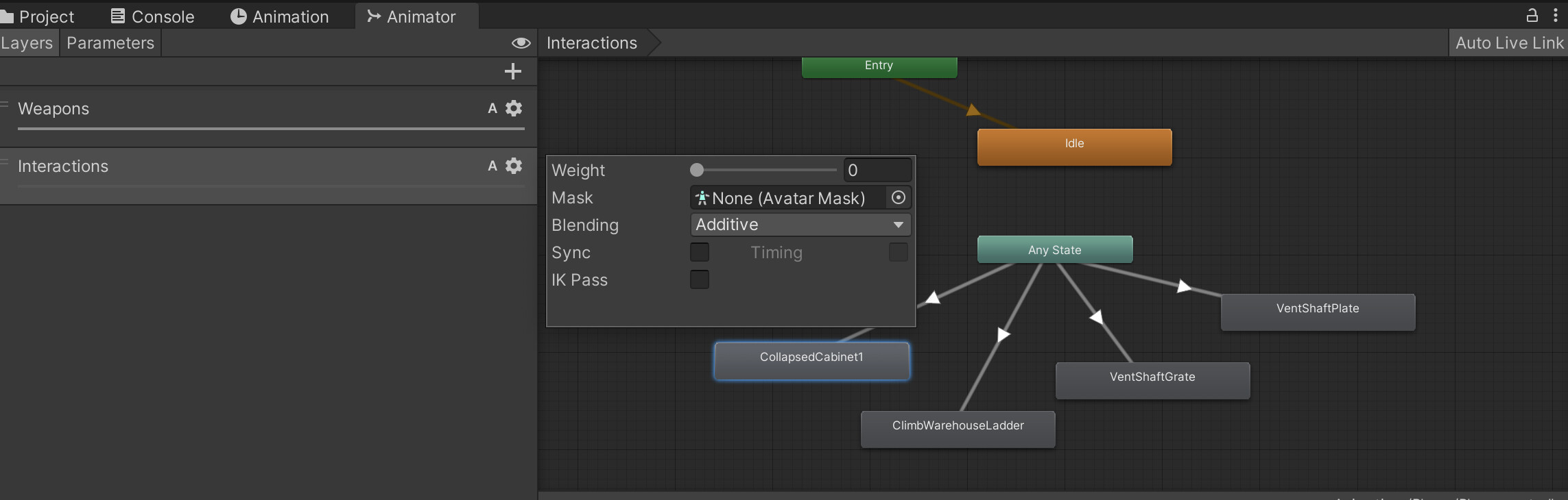 Additional animation layers not triggering - Unity Engine - Unity ... Additional animation layers not triggering - Unity Engine - Unity ...