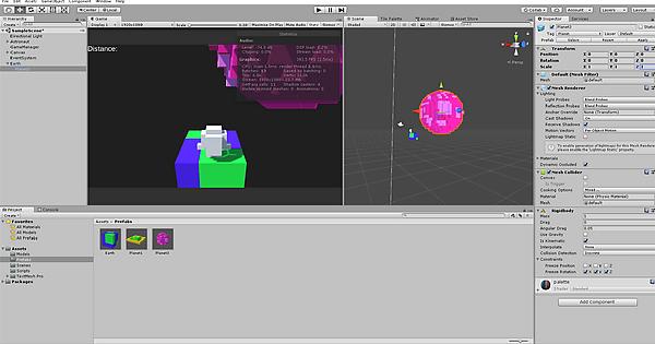2 Gameobject Same Scaled On Same Transform Position But Diffrentin In Word Unity Engine