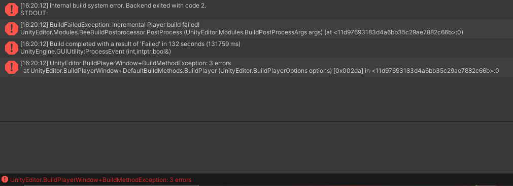 Unable to Build my projects - Unity Engine - Unity Discussions