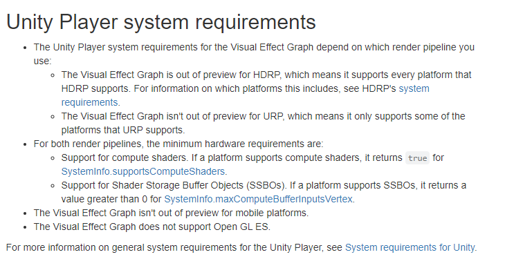 Visual Effect Graph(URP): Compatibility and Performance on Mobile - Unity Engine - Unity Discussions