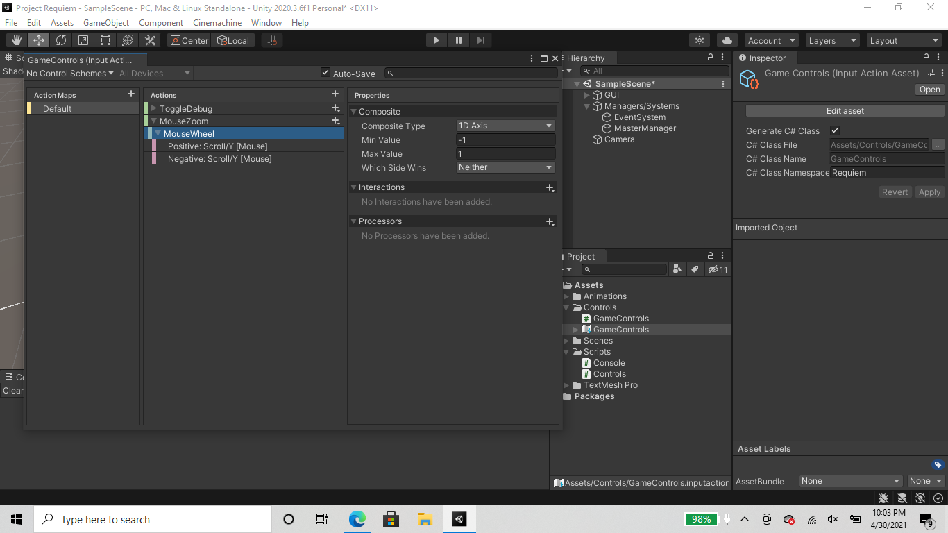 How to make panning and zooming using the middle mouse button/scroll wheel using unity input ...