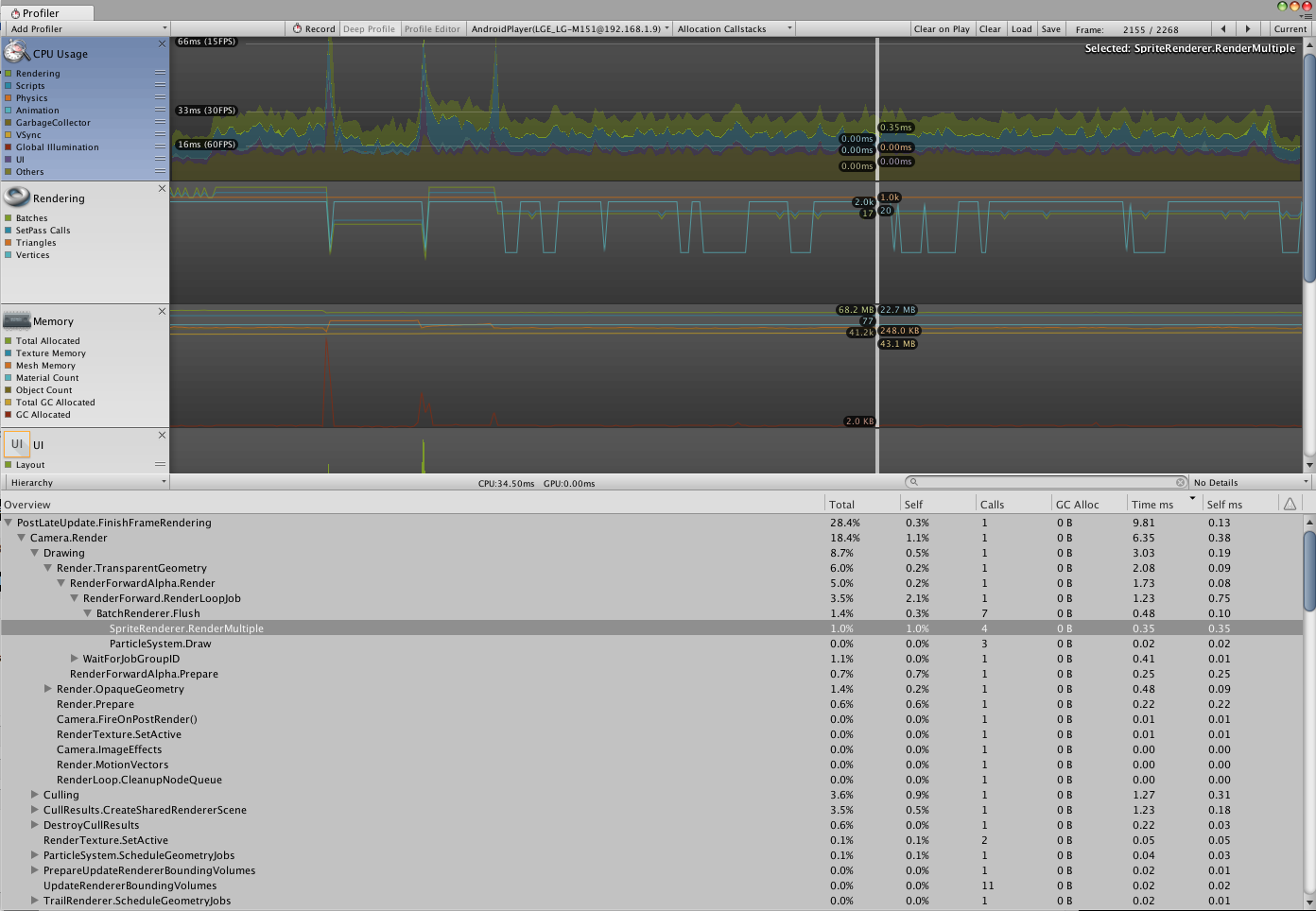 SpireRenderer.MultipleRender spikes cause massive performance issues - Unity Engine - Unity ...