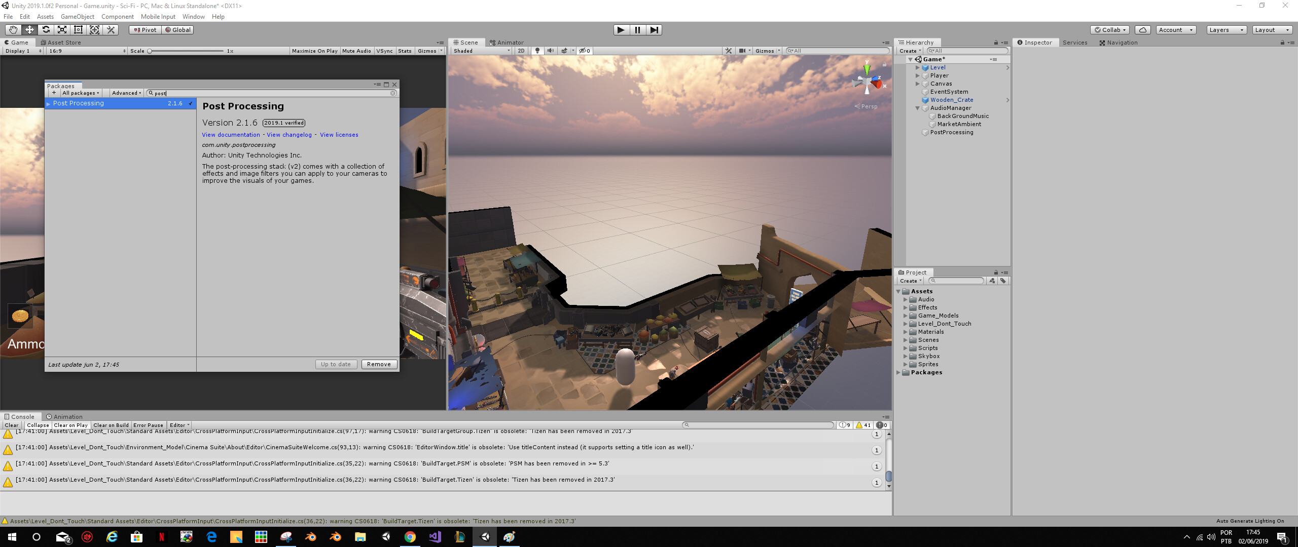 How Do You Create A Post Processing Profile Unity Engine Unity Discussions