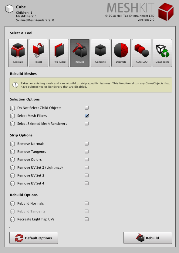 MeshKit - 3D Editing, Optimisation and Asset Management Plugin - Community Showcases - Unity ...