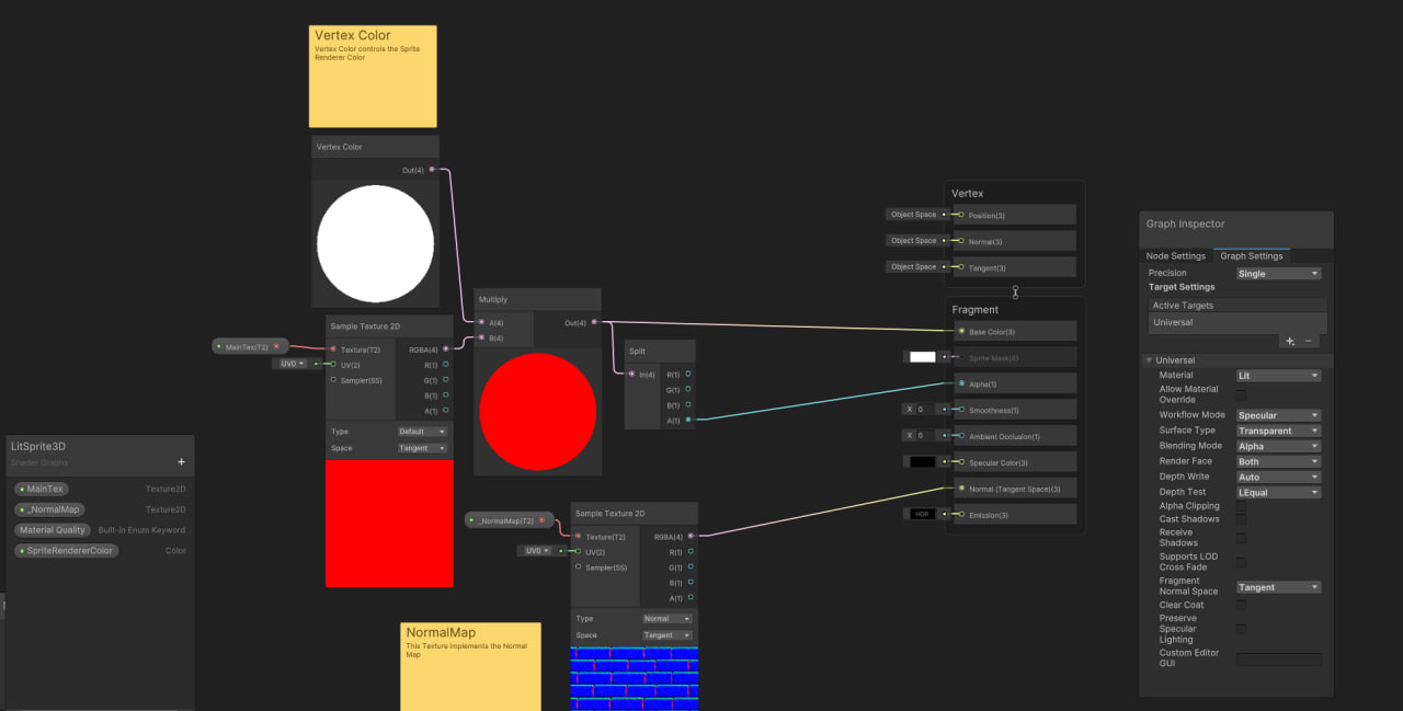 Making Normal Maps work on both sides of a 2D sprite in 3D space ...