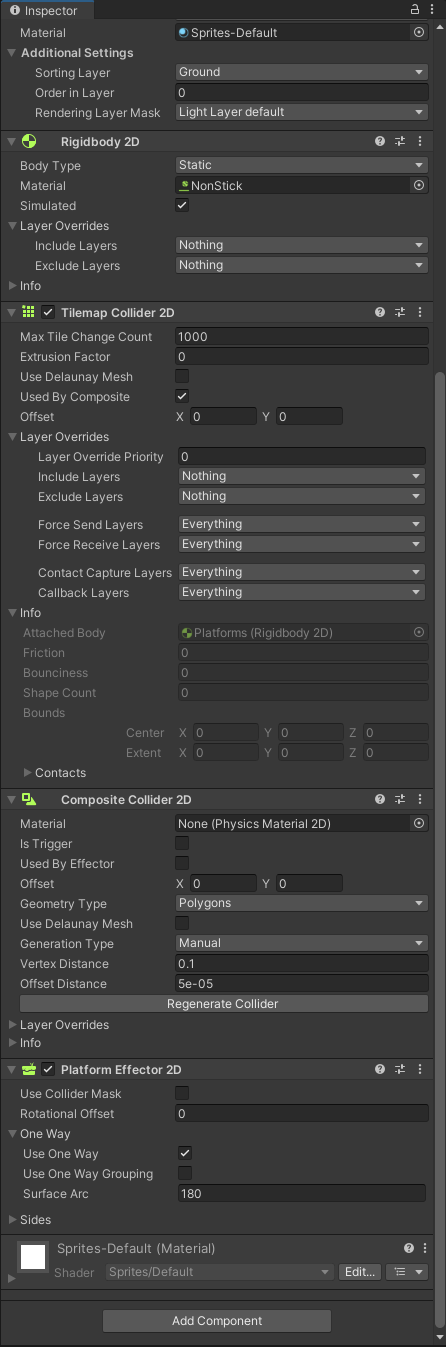 Used By Composite on Tilemap Collider disables Collider. - Unity Engine - Unity Discussions
