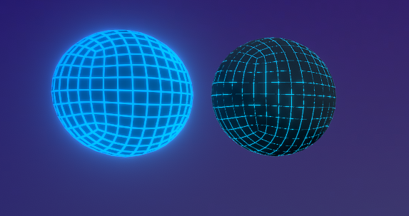 How to modify existing wireframe shader - need surface instead of transparancy - Unity Engine ...