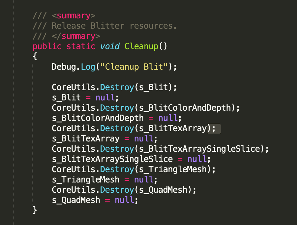 Why does Blitter.cs keep writing "Cleanup Blit" to console? - Unity Engine - Unity Discussions