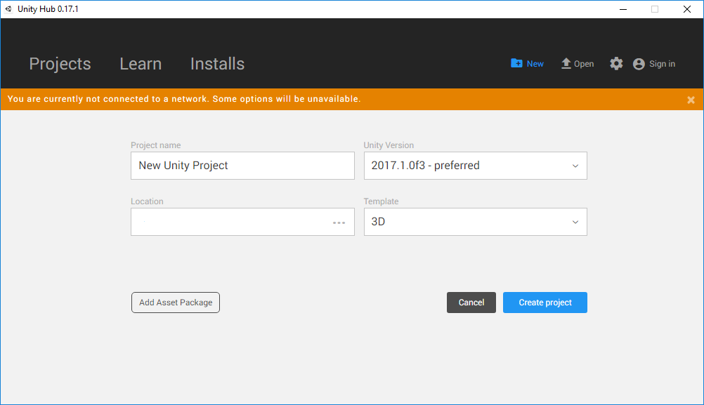Bug Can T Create New Project From Hub Unity Engine Unity Discussions