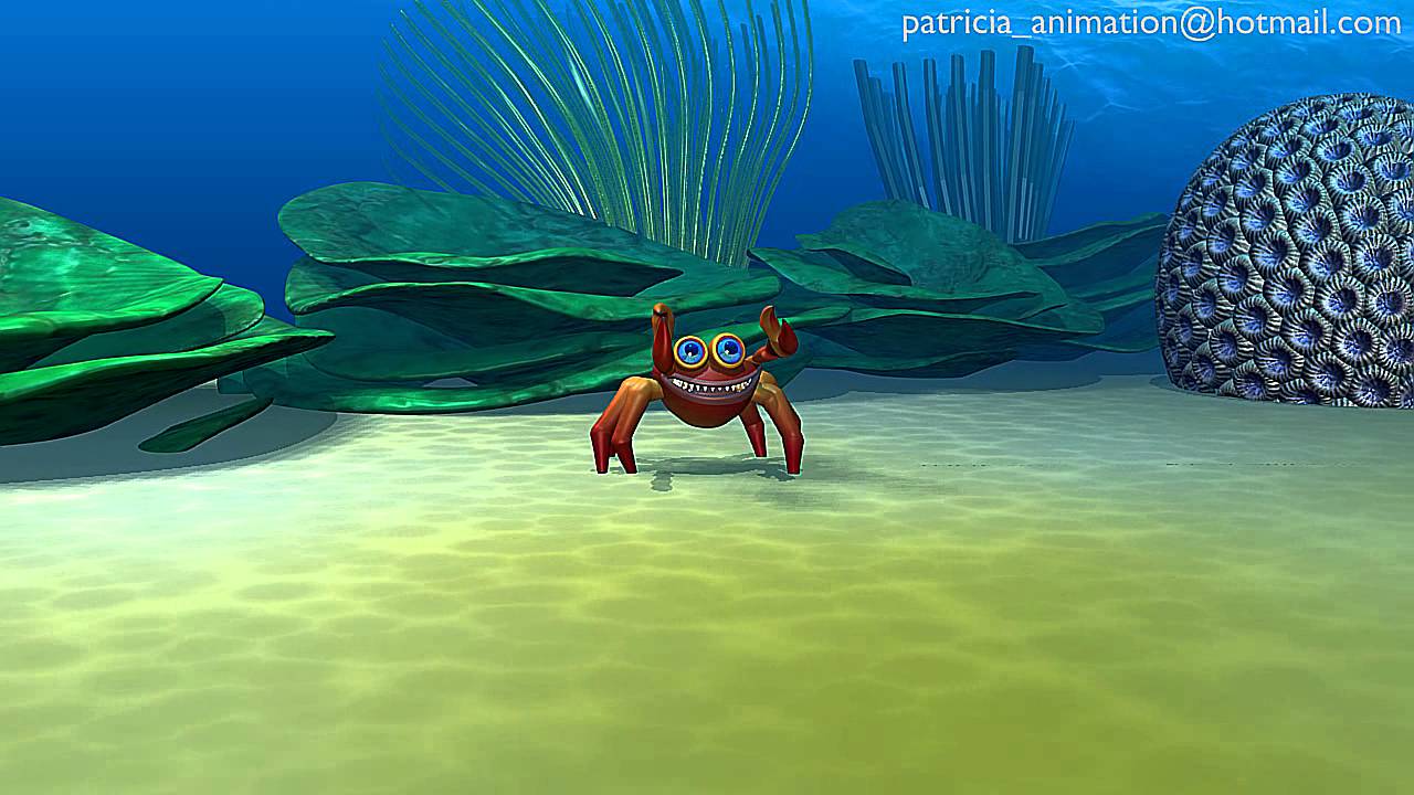 Cartoon Crab 6 Leg Walk inside Deep Water - Unity Engine - Unity ...
