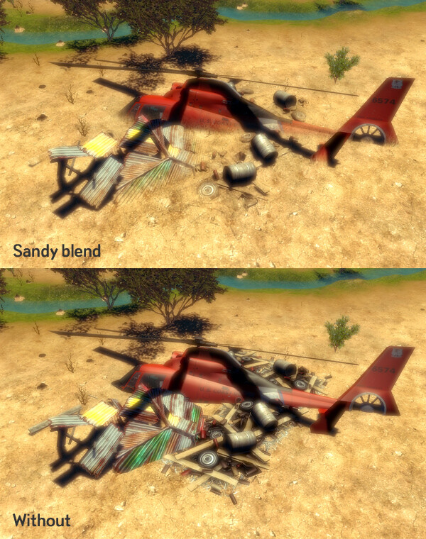 Ground texture blend with Object - Unity Engine - Unity Discussions