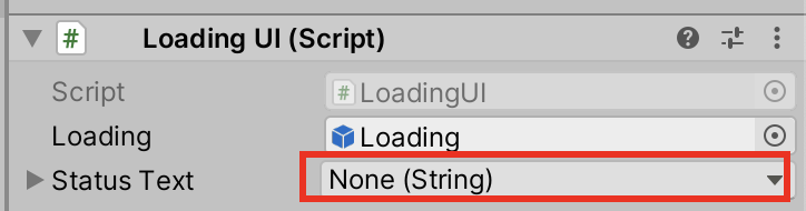 How Can I Assign Localized String Component To The Property Of Other Gameobject In Editor