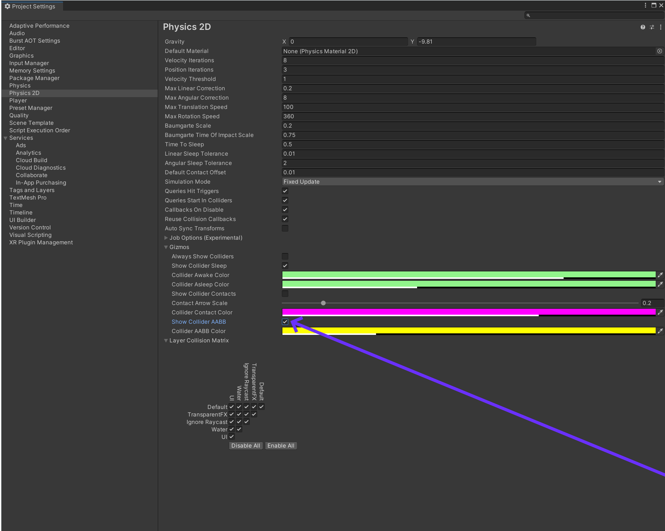 Circle Collider bounds.Contains Getting Differing Results based on Spawn Location - Unity Engine ...