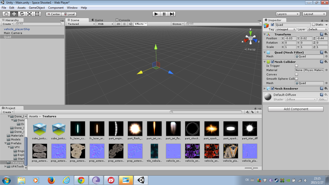 Unable to attach a texture to a quad. - Unity Engine - Unity Discussions