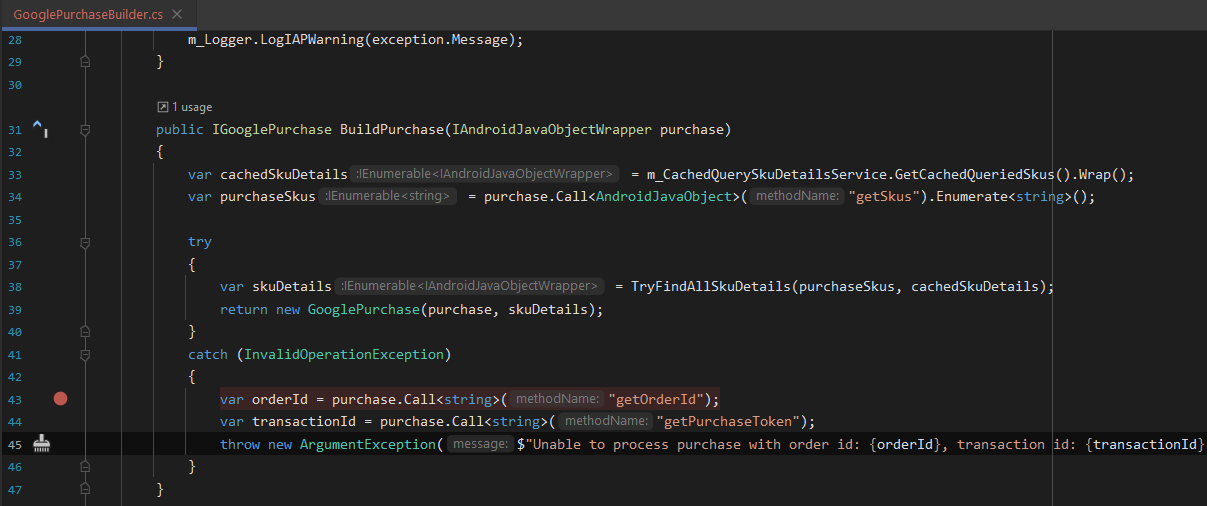 Update Logging for "Unable to process purchase with transaction id" - Unity Services - Unity ...