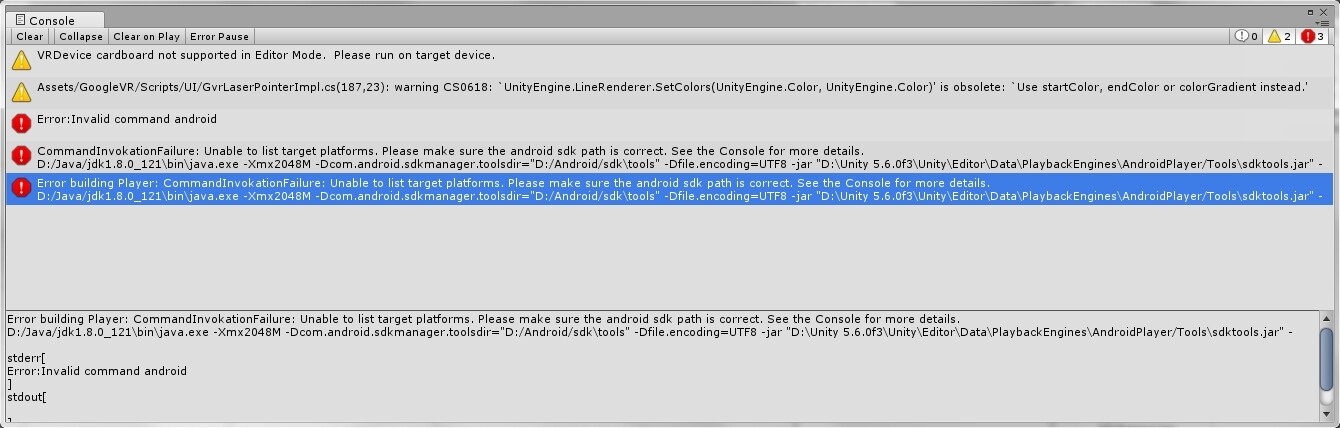 Trouble with build VR-scene to Android target platform - Unity Engine - Unity Discussions