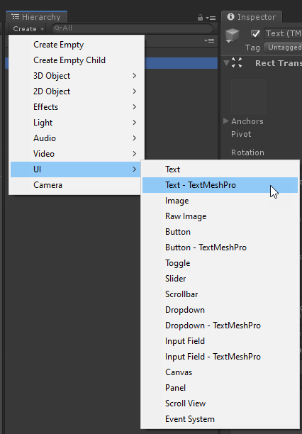 TextMeshPro 3D Object messing up with normal UI Canvas - Unity Engine ...