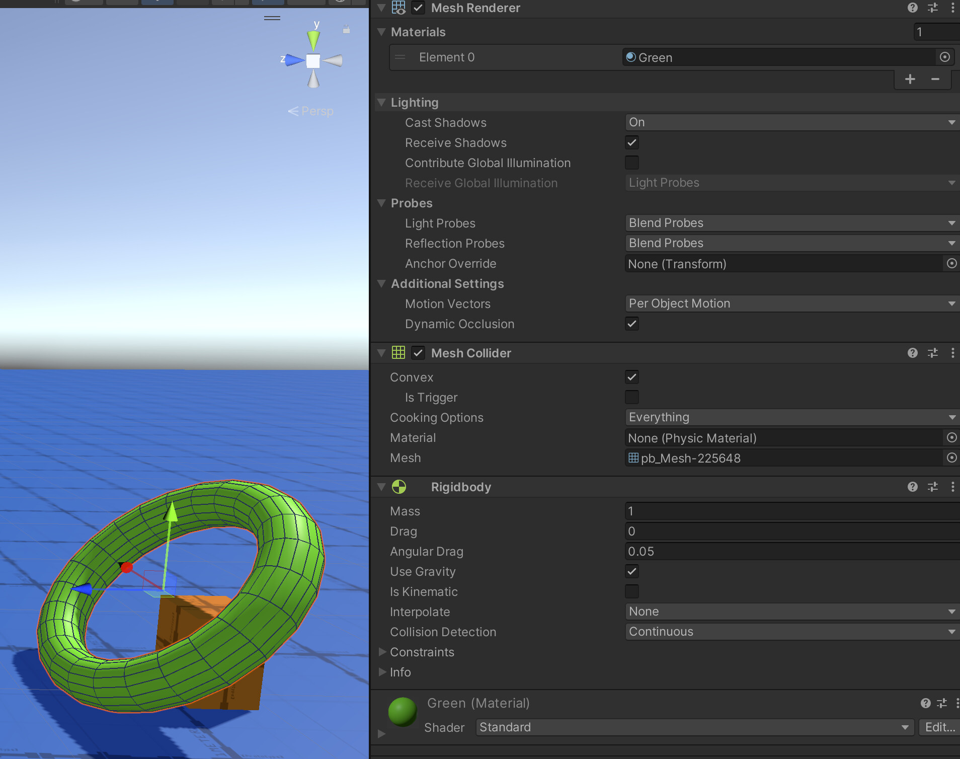 Torus collider on ProBuilder shape not working properly. - Unity Engine - Unity Discussions