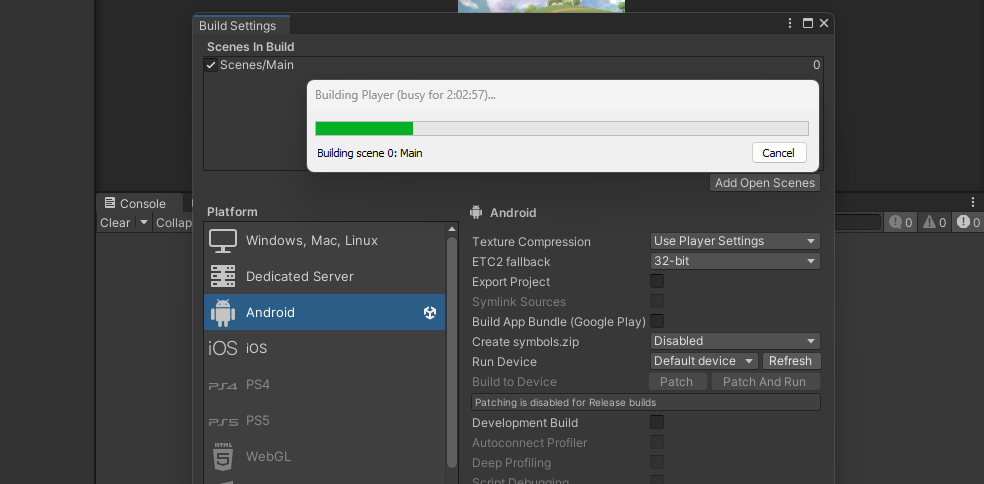 Building Player takes forever - Unity Engine - Unity Discussions