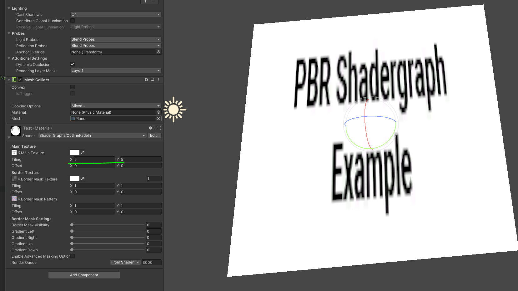 Can't seem to pass through custom shaderGUI Tiling and Offset values to URP shader graph shader ...