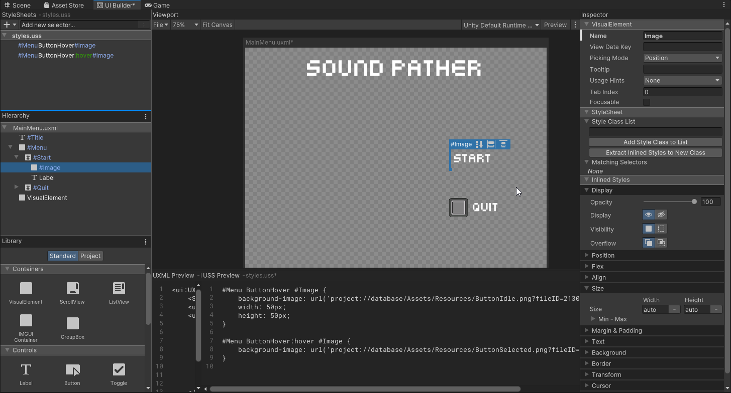 Change VisualElement image on parent hover - Unity Engine - Unity Discussions