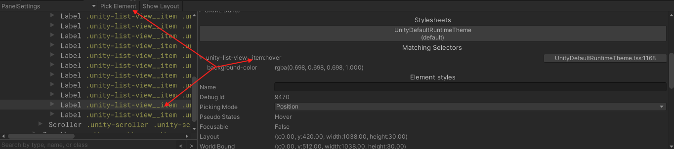 Is it possible to override ListView hover-over styling on UI Toolkit ? - Unity Engine - Unity ...