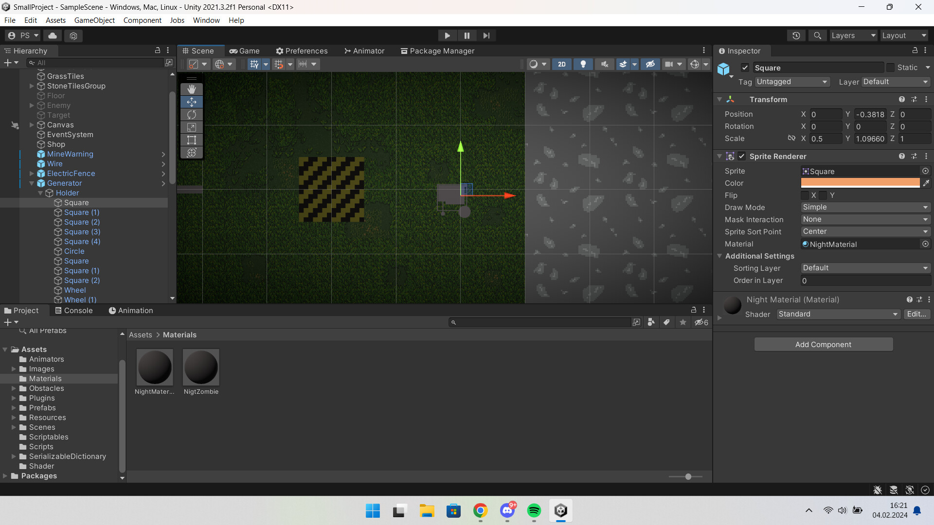 Sprite renderer's color stop working when matterial is applied - Unity Engine - Unity Discussions