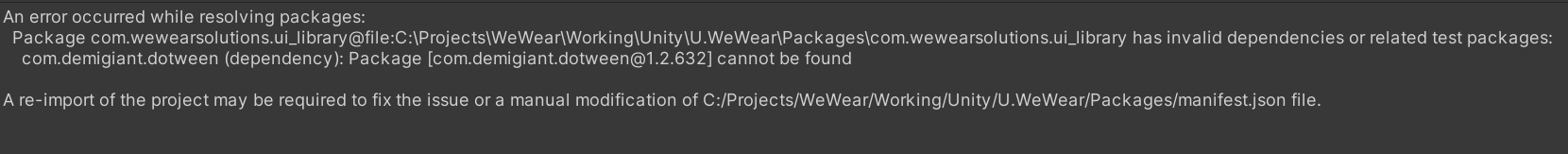 Custom dependencies in package.json - Unity Engine - Unity Discussions Custom dependencies in package.json - Unity Engine - Unity Discussions