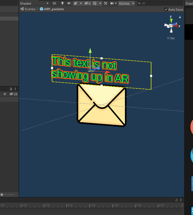 3D text mesh pro invisible in AR - Unity Engine - Unity Discussions