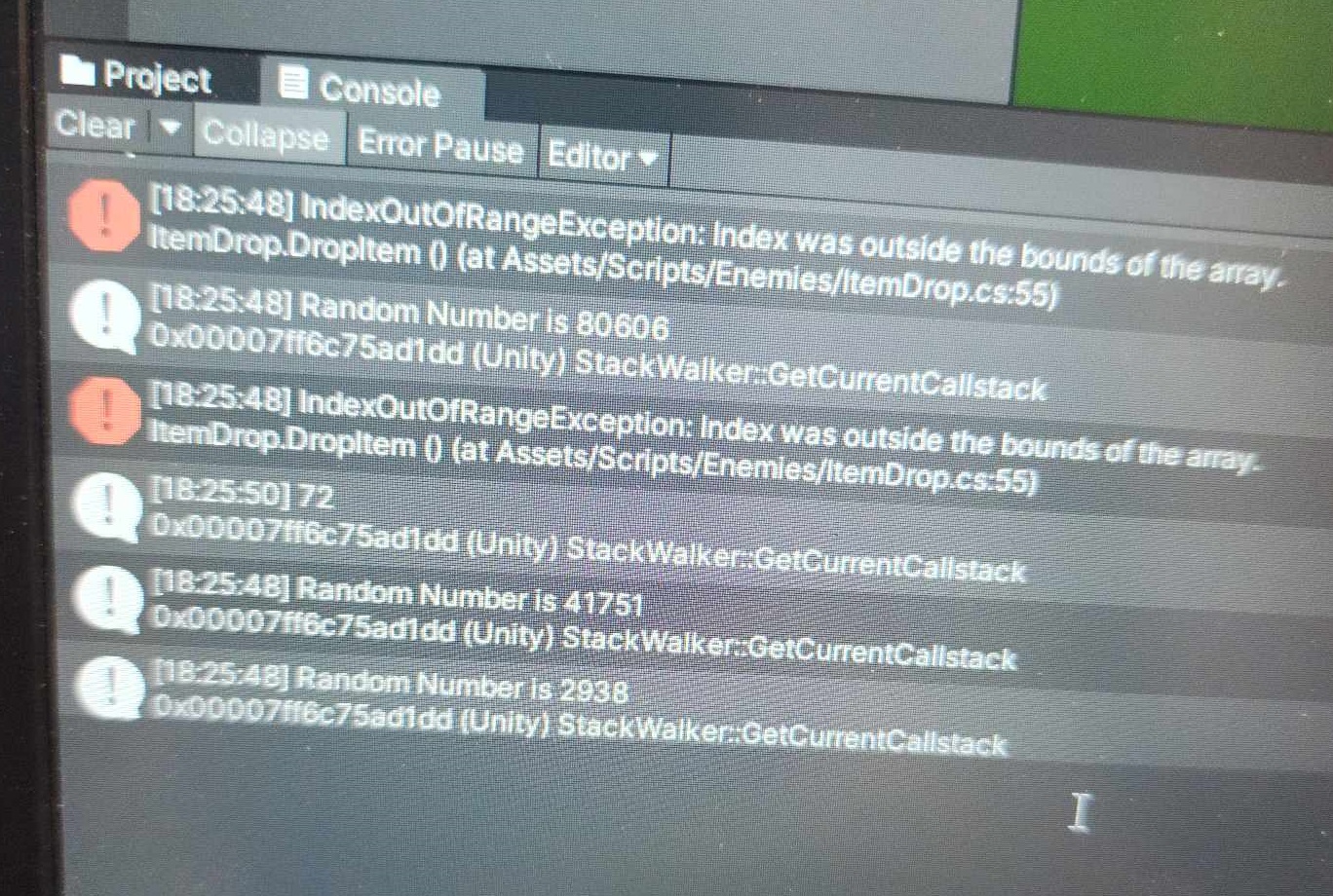 IndexOutOfRangeException? - Getting Started - Unity Discussions