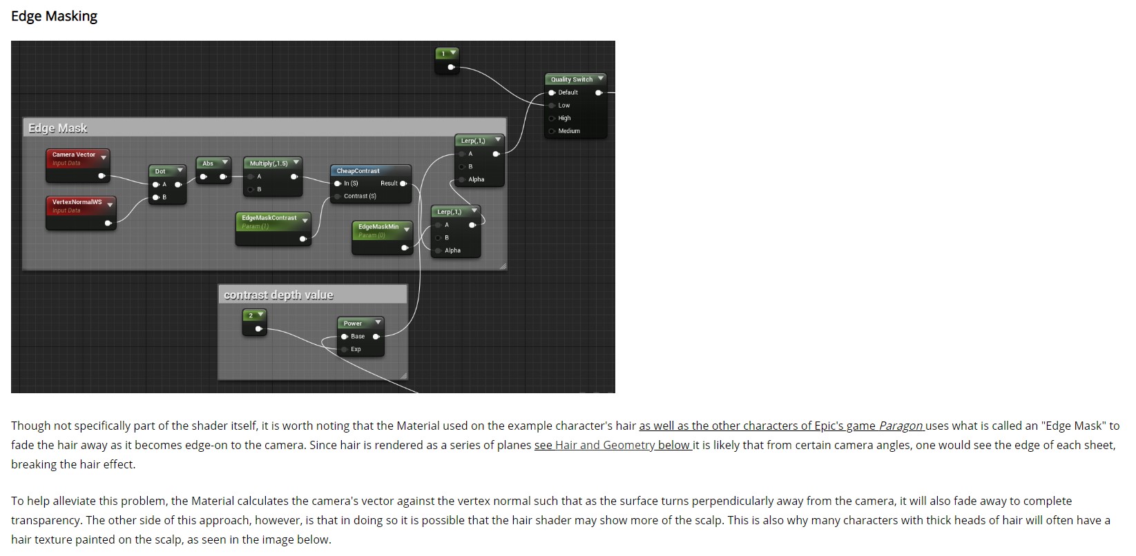 Edge Masking effect similar to the one used in the Unreal Hair Shader from Paragon - Unity ...
