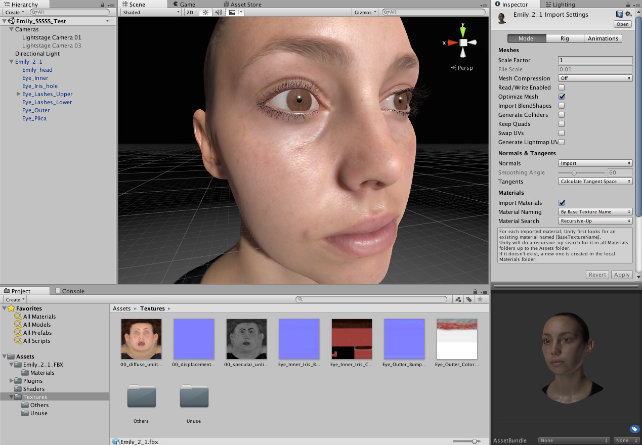 Experimentation Realistic Human Skin Rendering with Screen Space Subsurface Scattering ...