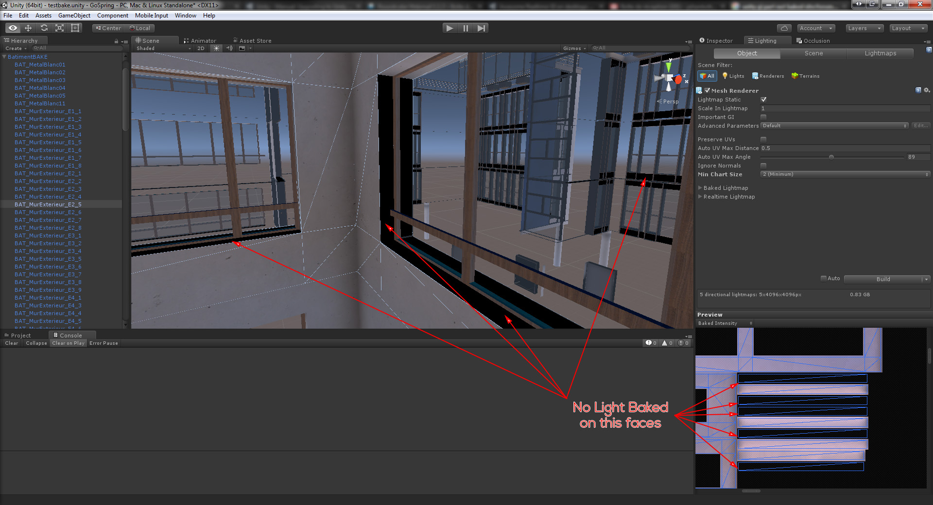 [SOLVED] GI : Baked mesh parts completly black / No light stored in lightmap - Unity Engine ...