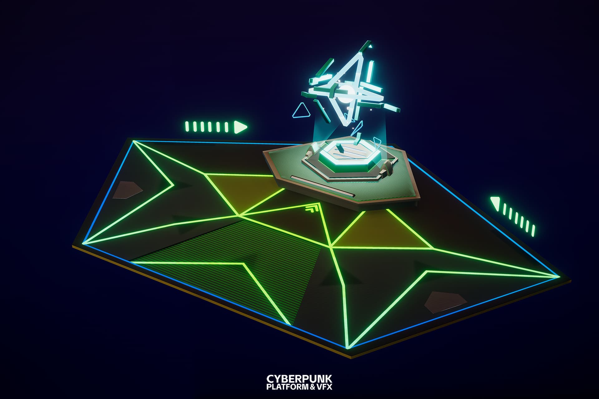 【RELEASED】 Cyberpunk Platform and Neon Light VFX – Stylized Environment Asset - Community ...