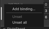 Add Binding... doesn't show up for custom properties that are ...