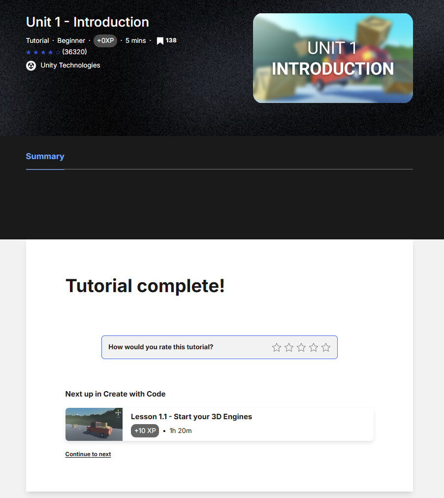 There seems to be a bug on Unity Learn's "Create with Code" course - Getting Started - Unity ...