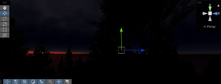 Artifacts caused by volumetric clouds (sky is visible through clouds around alpha-clipped ...