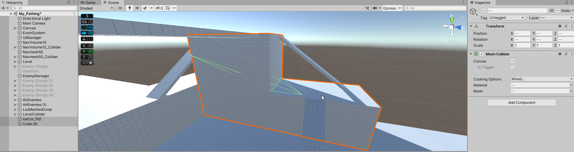ComputePenetration hit detection not working properly against concave meshes? - Unity Engine ...