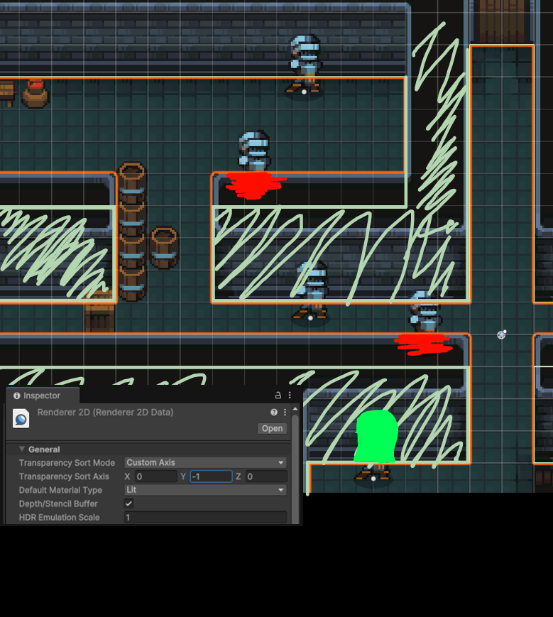 How do I make my player sort properly on my grid tile walls? - Unity Engine - Unity Discussions