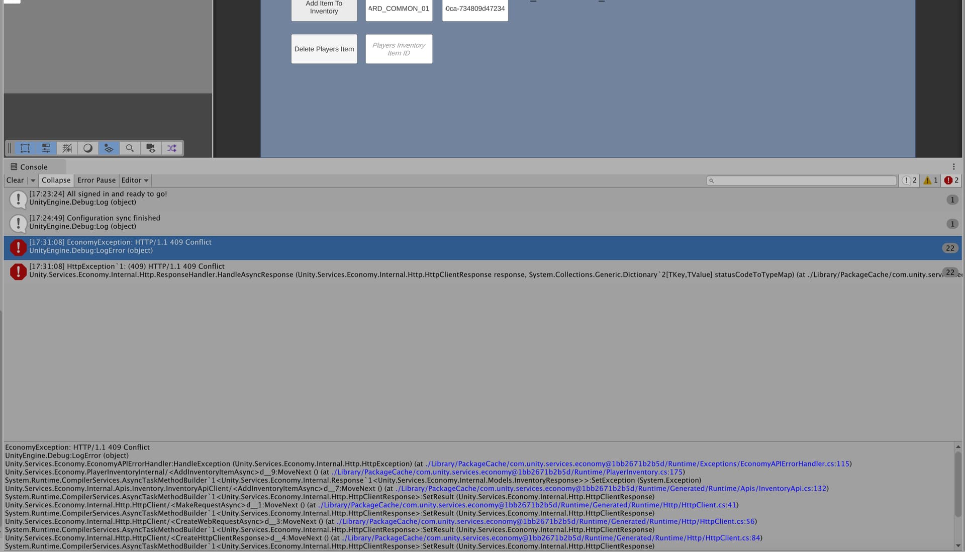 [Economy] How to properly stack instances of items in player inventory? - Unity Services - Unity ...