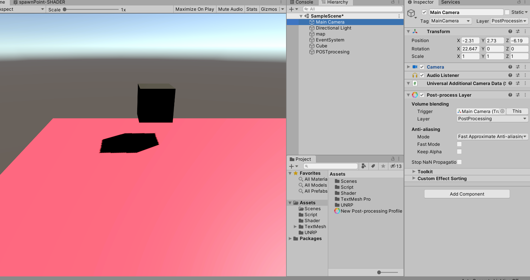 PostProcessing has no effect - Unity Engine - Unity Discussions