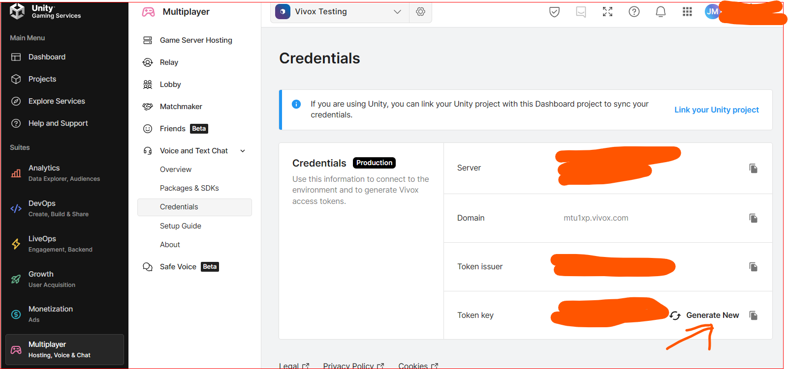 Error on loading the Vivox sample scene - Unity Services - Unity Discussions